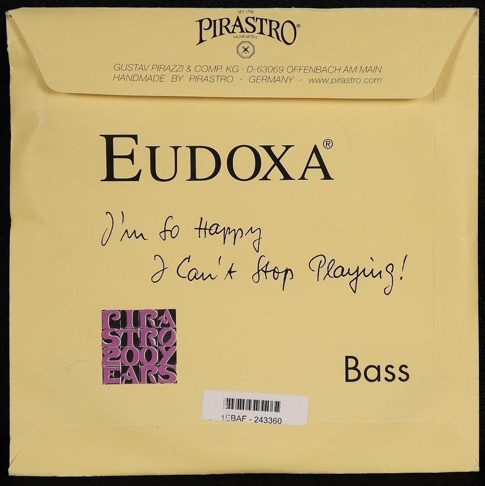 NOS Pirastro Eudoxa A Double Bass String Silver Wrapped Gut 243360 | eBay