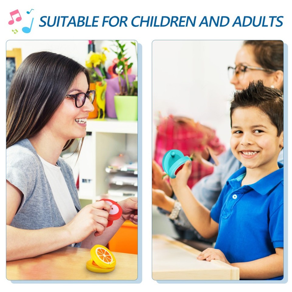 4 Pcs Children's Percussion Instruments Music Toy Clappers Hand Musical ...