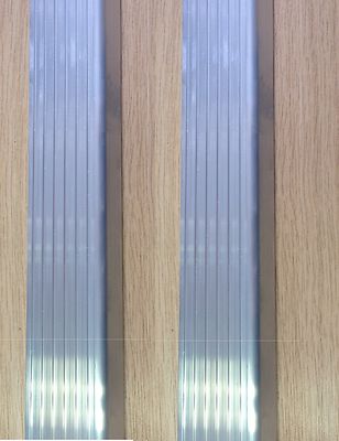 Aluminium Fluted Angle / Edge Trim / Nose Edge 43.6mm x 21.4mm | eBay UK
