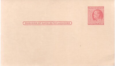 PRE-PRINTED 2 CENT POSTCARDS FRANKLIN 7 UNUSED Vintage UX38 | eBay