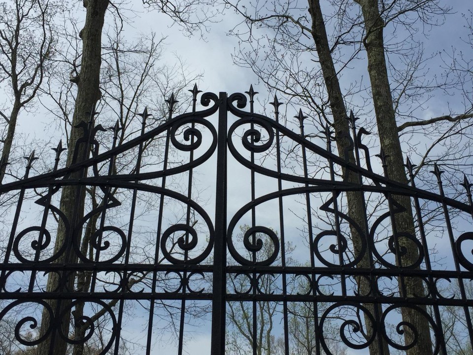 MONUMENTAL HAND MADE WROUGHT IRON GOTHIC DESIGN DRIVEWAY GATES - ASG1 ...