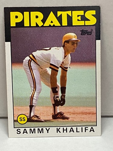 1986 Topps Sammy Khalifa #316 Shortstop Pittsburgh | Pirates MLB ...
