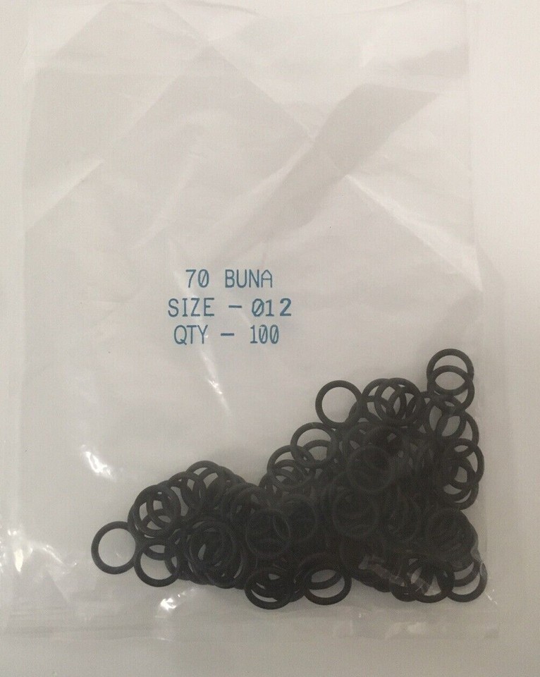 McMaster-Carr Lot of 100 9452k21 3/8" Oil-Resistant O-Rings 70 BUNA ...