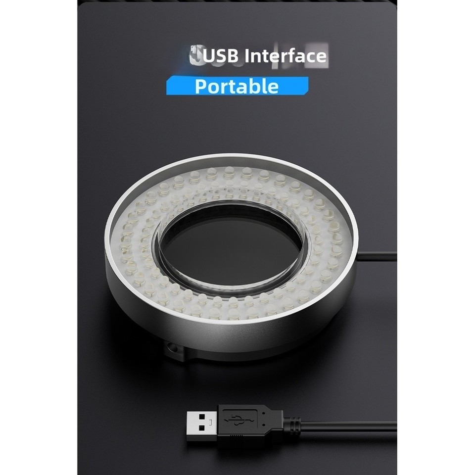 Adjustable 72 LED Ring Light for Microscope Repair with USB Power ...