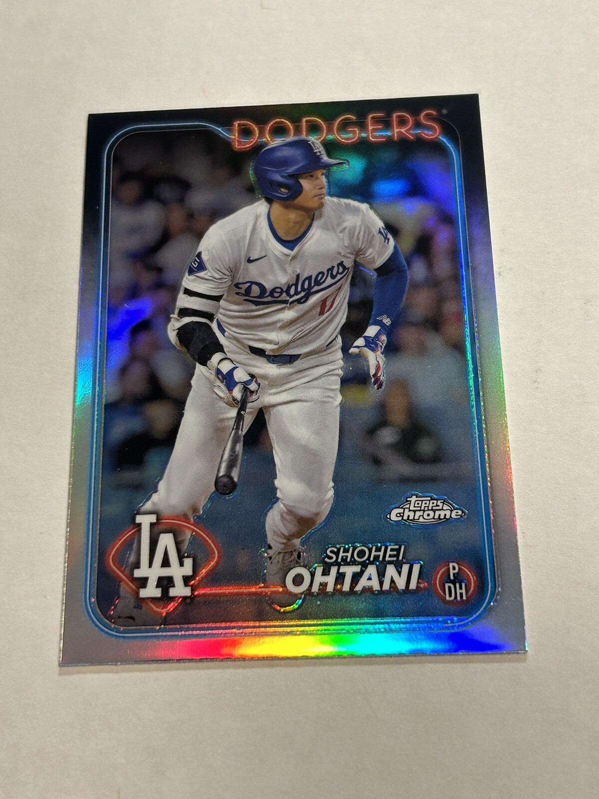 2024 TOPPS CHROME SHOHEI OHTANI #1 SILVER L REFRACTOR $40 MVP BUYBACK ...