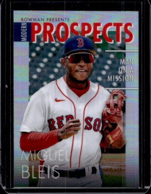 Miguel Bleis 2023 Bowman Baseball - Modern Prospects - Boston Red Sox ...