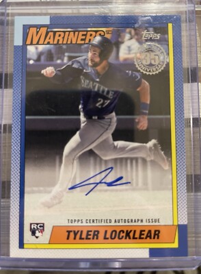 2025 Topps Series 1 Baseball Tyler Locklear On Card Auto 90A-TL RC | eBay