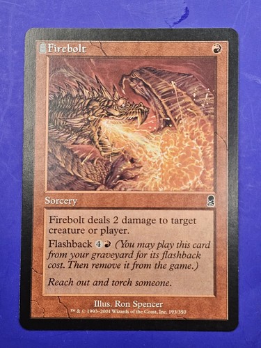 Firebolt (MTG- Odyssey) Light Play Normal English | eBay