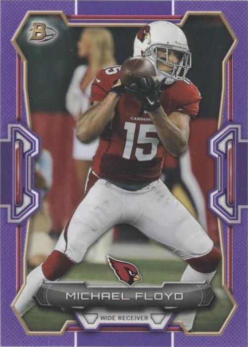 2015 Bowman - Michael Floyd #3 Purple for sale online | eBay
