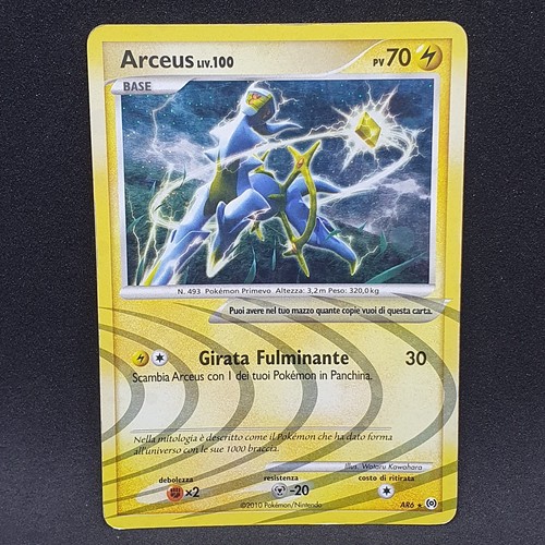 Arceus LV.100 AR6/9 Holo Rare Pokémon Card TCG Arceus set - Italian | eBay