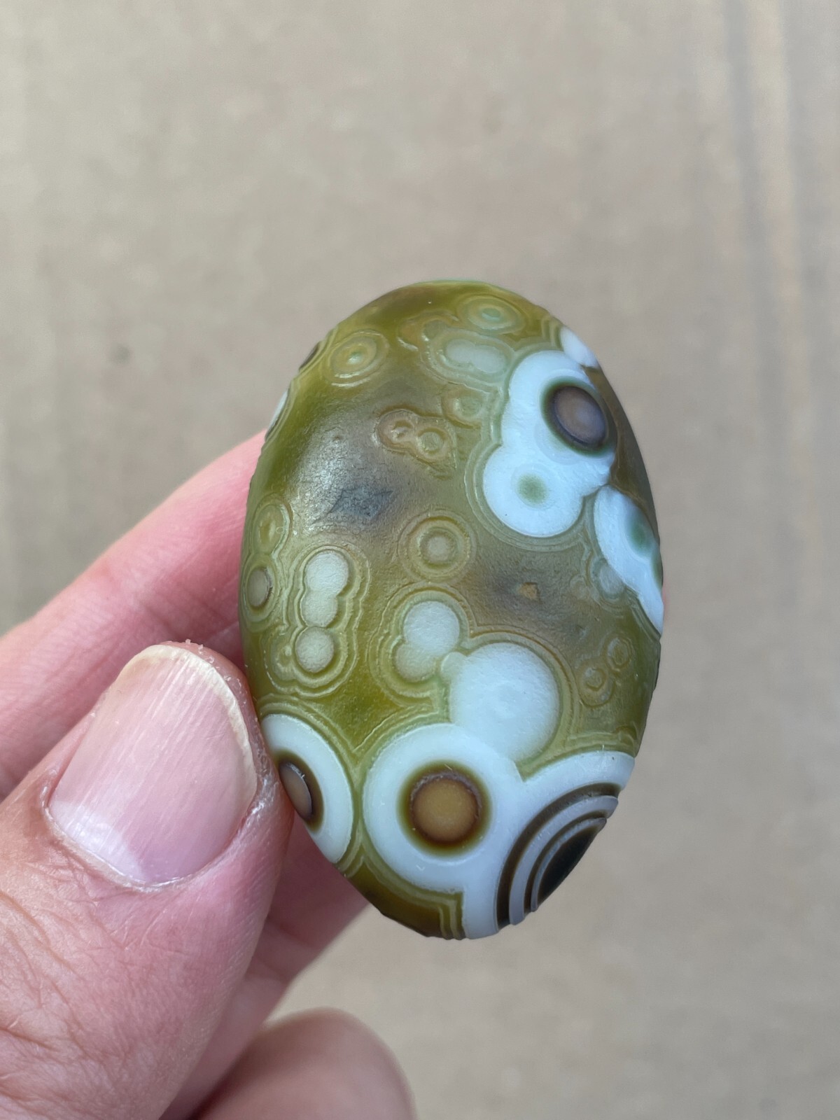 48mm beautiful Natural GoBi agate eye agate top agate eye collection ...