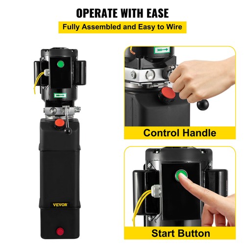 VEVOR Hydraulic Pump Auto Lift Power Unit Pack 220V 60hz 2950 PSI 4Gal ...
