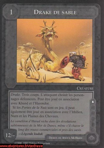 Drake de sable [The Dragons] FR METD Middle Earth CCG | eBay
