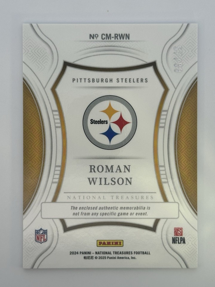 2024 National Treasures Roman Wilson Century Rookie Patch /99 | eBay