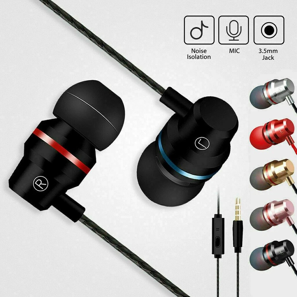 3.5mm HIFI Super Bass Headset In-Ear Earphone Stereo Earbuds Headphone ...