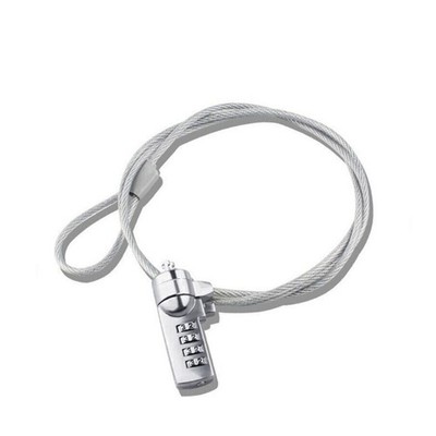 4 Digit Combination Laptop Lock Steel Wire Rope Secure Device ...