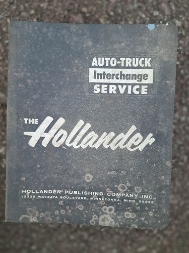 1968 Hollander Auto Truck Parts Identification Interchange Service | eBay