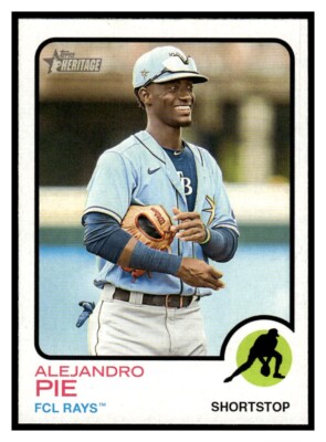 2022 Topps Heritage Minor 164 Alejandro Pie FCL Rays baseball card | eBay
