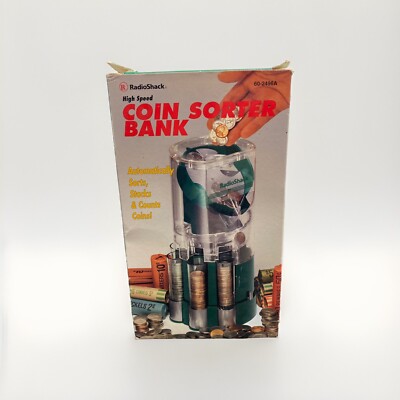 Vintage Radio Shack High Speed Coin Sorter Bank 60-2496 | eBay