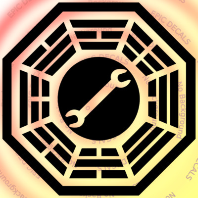 Lost Dharma Initiative MOTOR POOL Decal / Sticker Window Car Truck ...