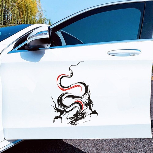 Car Truck Hood Side Body Vinyl Bicolor Dragon Graphics Decal Emblem ...