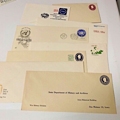 US Postal POSTAL ENVELOPES LOT OF 8 | eBay