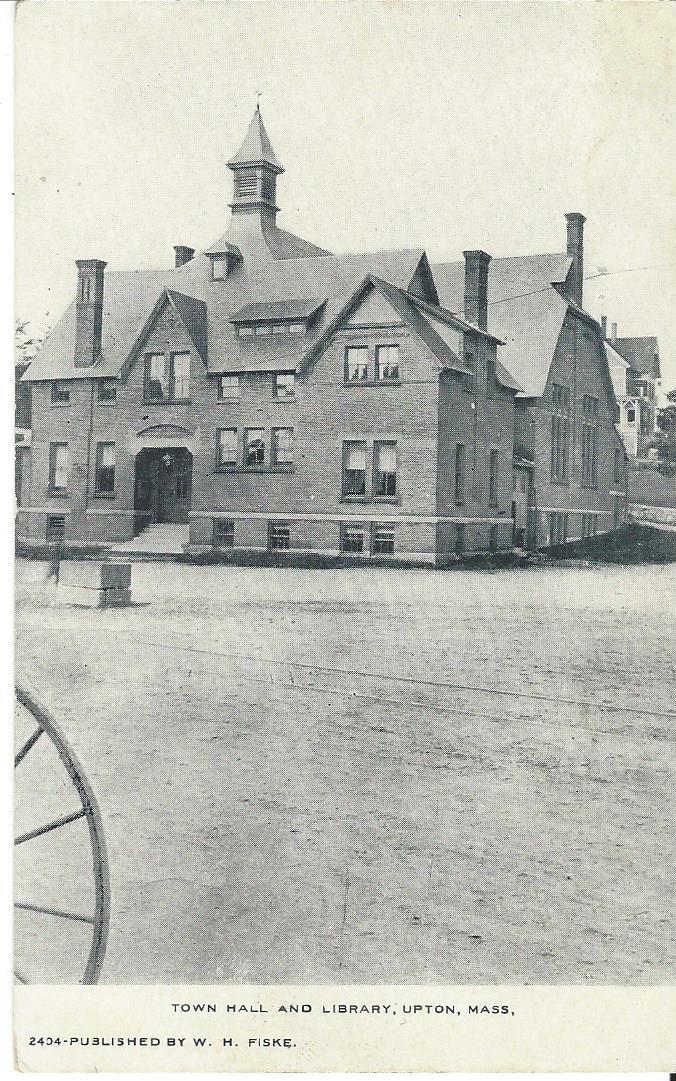 Early 1900's Upton Massachusetts 3 Postcards Town Hall World War ...