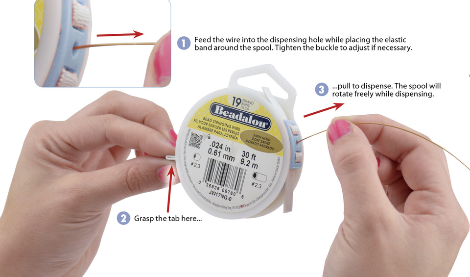 Beadalon 1-Piece Spool Tamer, Adjustable Wire Dispenser, Hobby Craft ...