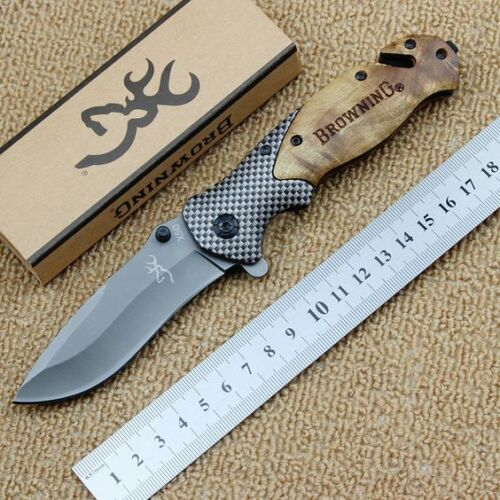 Browning Knife Folding Opening Pocket Knife Hunting Camping Survival ...
