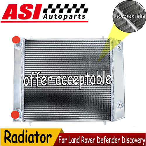 4 ROWs Aluminum Radiator Fits Land Rover Defender Discovery 300TDI 90/ ...