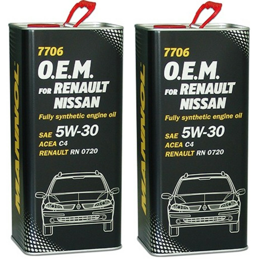 Mannol OEM fits Renault Nissan 5W30 C4 Fully Synthetic Engine Oil RN ...