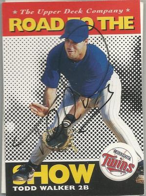 Minnesota Twins TODD WALKER autographed 1994 Upper Deck | eBay