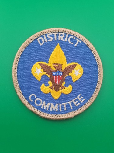 District Committee Adult Leader Patch Platic Back BSA Boy Scouts ...