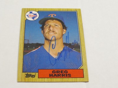 Greg Harris Autographed Topps Baseball Card | eBay