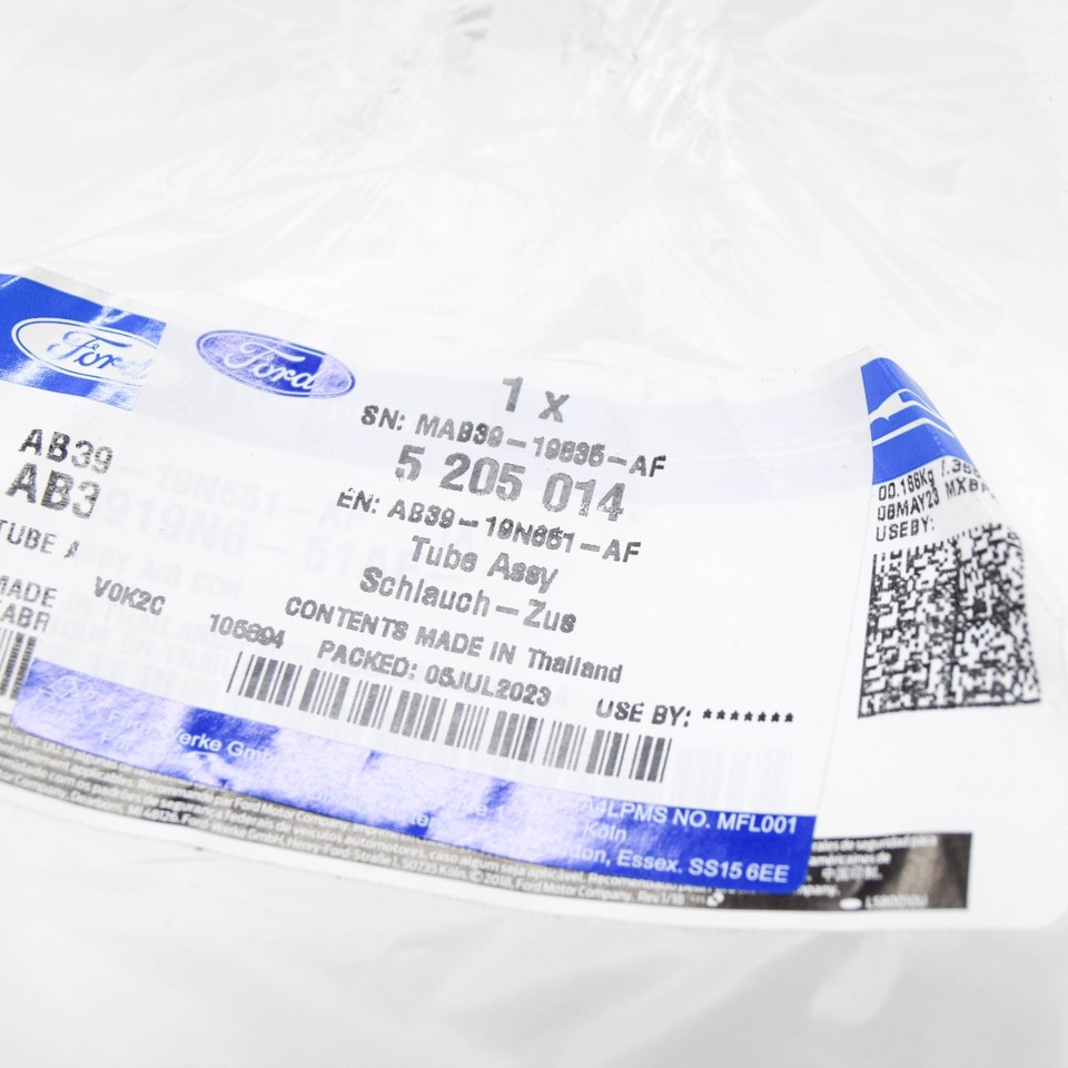 FORD RANGER T6 MK1 A/C System Tube Assy AB39-19N651-AF 5205014 NEW ...