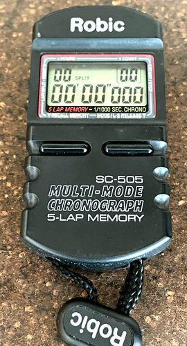 Robic SC-505 Multi-Mode Chronograph 5-Lap Memory Timer | eBay