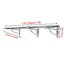 Garment clothes rail wall mounted hanging rail shop display 4ft 5ft 6ft ...