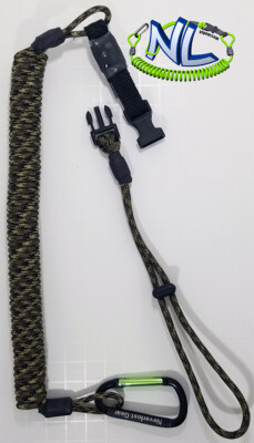 Kayak Fishing Rod Tether Leash w/ quick disconnect Neverlost Gear NL330 ...