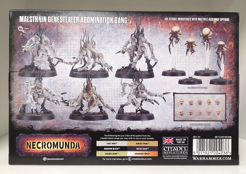 Warhammer Necromunda Malstrain Genestealer Abomination Gang Single ...