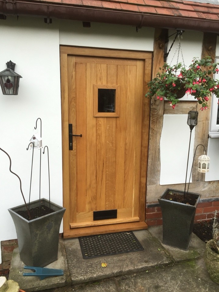 External Solid Oak Door & Frame | eBay UK