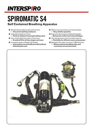 Interspiro Spiromatic S4 Self Contained Breathing Apparatus (Cases Included) | eBay