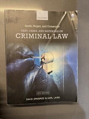 Smith, Hogan, & Ormerod's Criminal Law by Karl Laird, David Ormerod ...