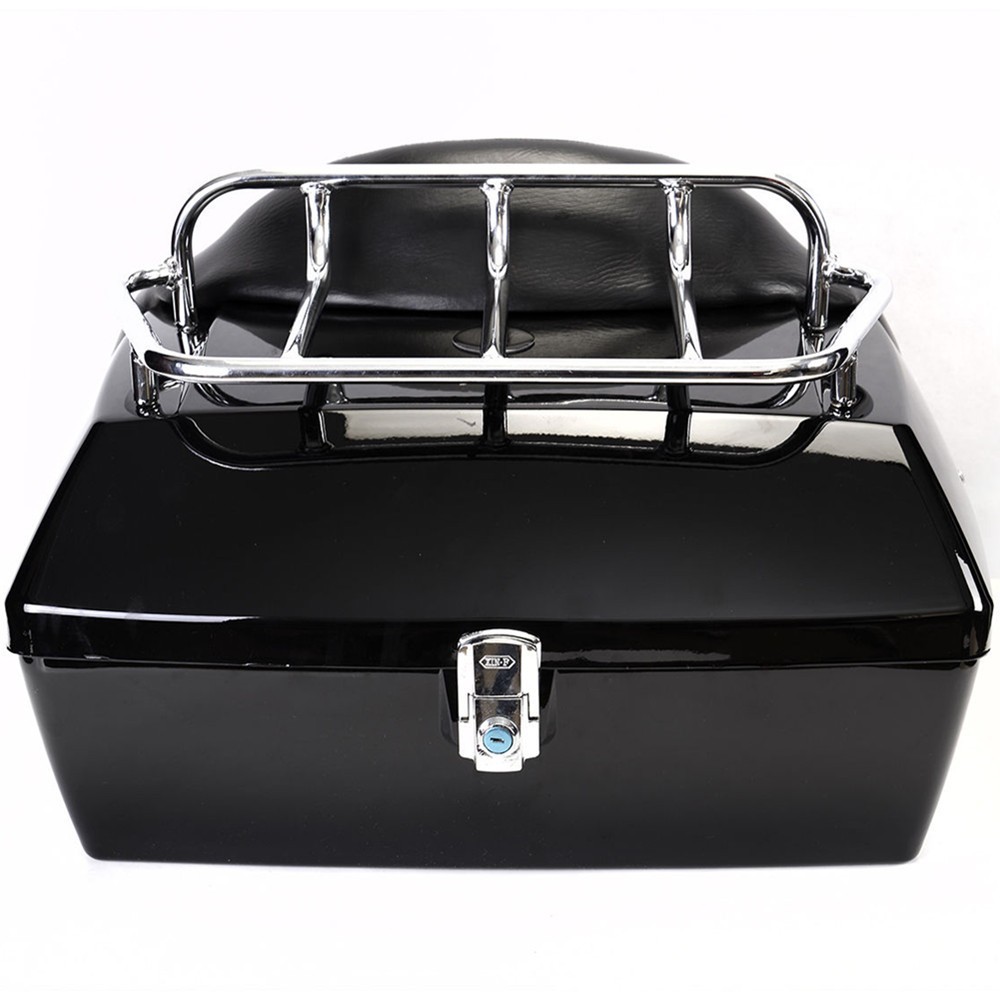 Motorcycle Trunk Tour Pack Luggage For Harley Honda Cruiser Tail Box ...