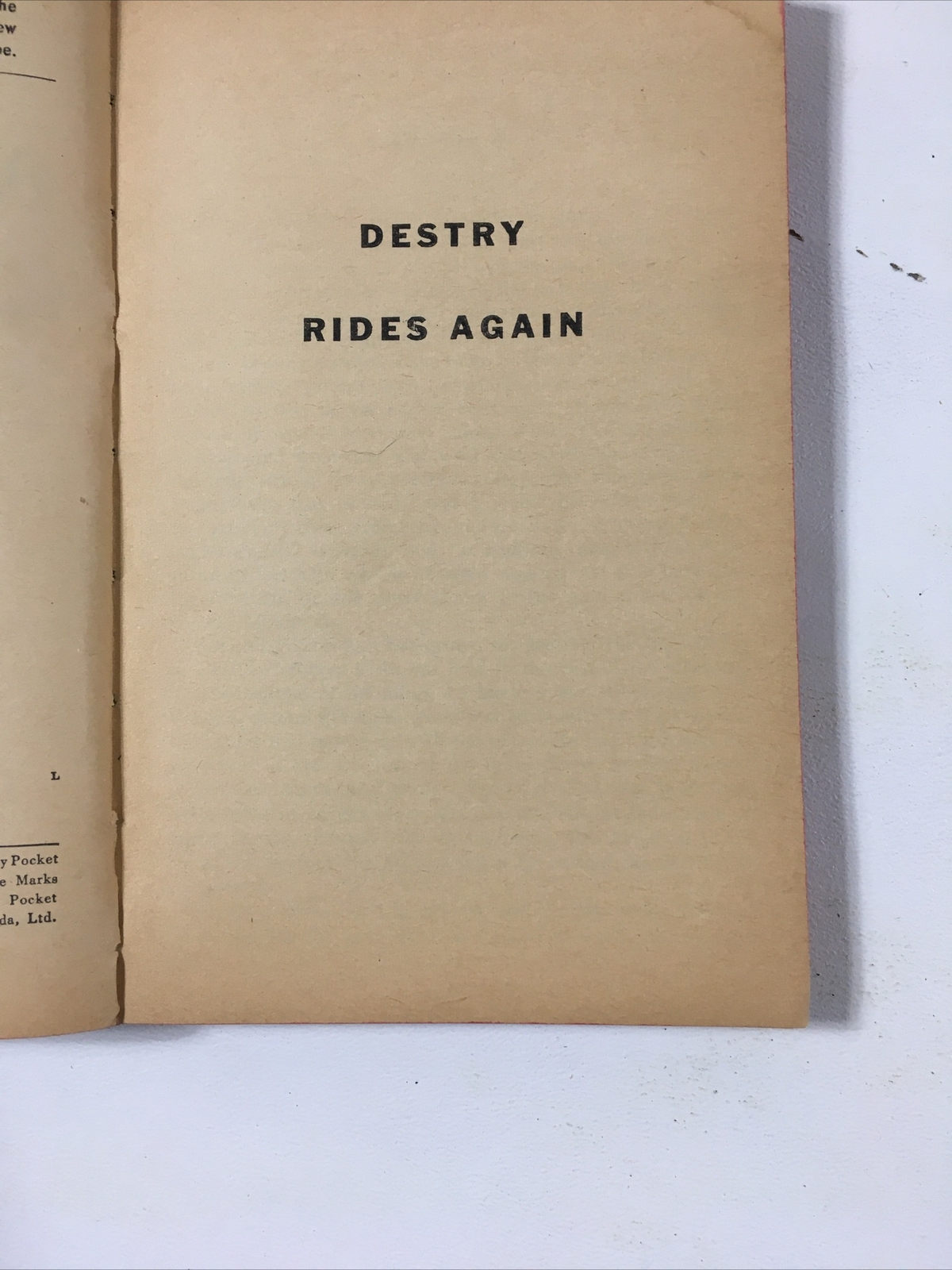 Destry Rides Again - Max Brand (Paperback, 1954) | eBay