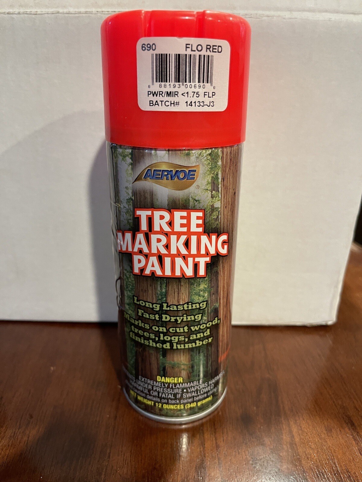 Tree Marking 690 Fluorescent , Red Paint 3-12oz, Fast Drying. (3 Pack ...