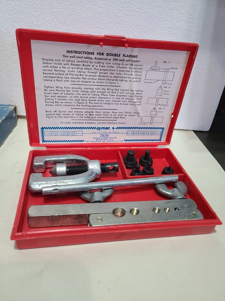 Rimac Tools 2836 Double Flaring Tool Kit, Made In USA | eBay