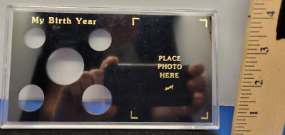 My Birth Year Coin Set Black and Gold Acrylic 5 Space Half/Q/D/N/P 364 ...