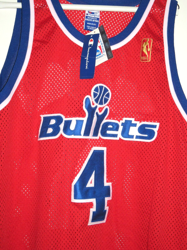 Authentic Chris Webber Washington Bullets Wizards Champion Jersey 48 ...