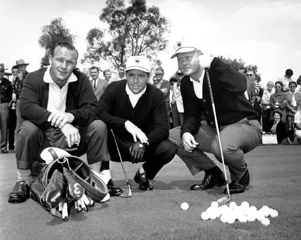 1972 Pga Golfers Jack Nicklaus, Gary Player And Arnold Palmer 8x10 ...