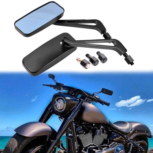 Rectangle Motorcycle Rear Vew Side Mirrors For Honda ATV Harley ...